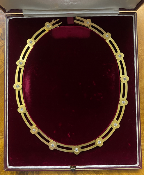 Exceptional Victorian 15ct Gold Diamond Collar – Ishy Antiques
