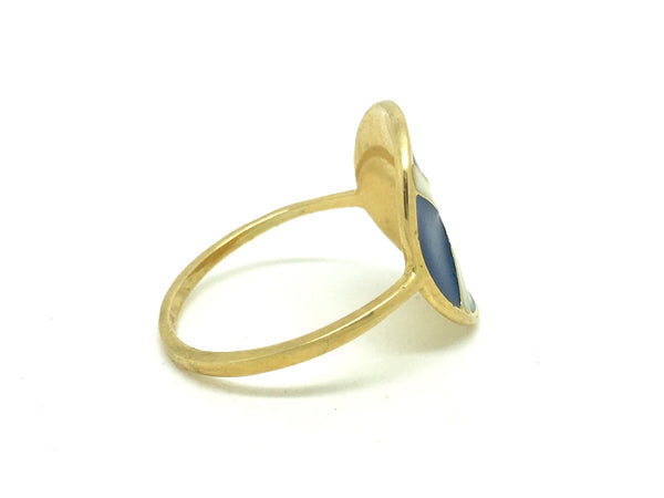 18ct Gold Saltire Ring – Ishy Antiques