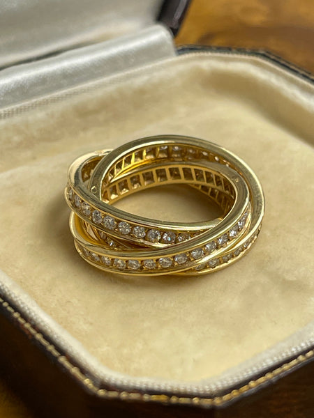 Reserved 18ct Yellow Gold, Cartier Trinity / Trilogy Ring – Ishy Antiques